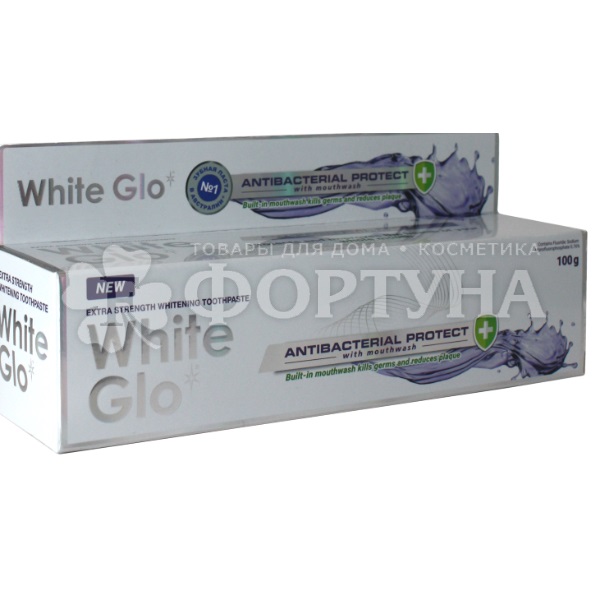 Зубная паста White Glo 100 мл Отбеливающая с антибактериальным эффектом ...