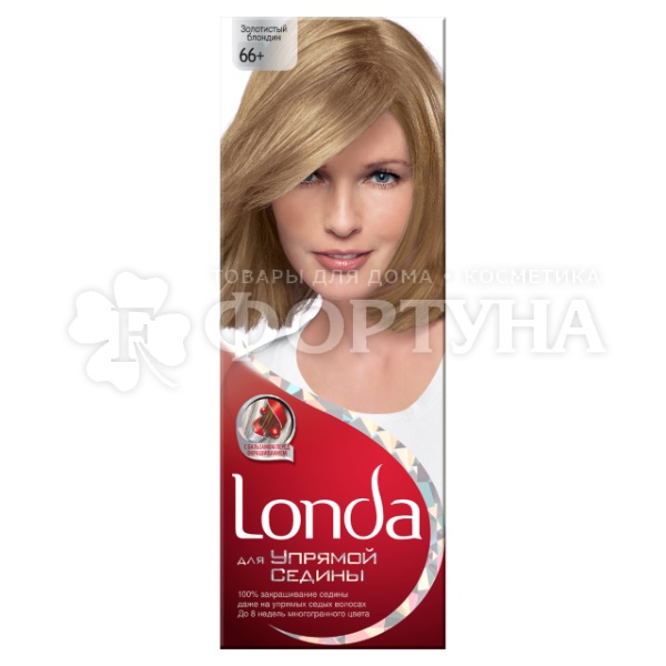 Краска для волос Londacolor Для упрямой седины 66 Золотистый блондин ...